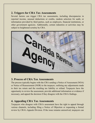 A Complete Guide to Handling CRA Tax Assessments | DOCX