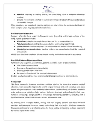 A Complete Guide to How Skin Lump Surgery Works in Singapore.pdf