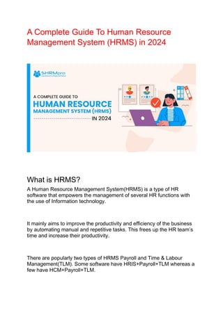 A Complete Guide To Human Resource Management System.pdf