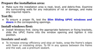 A Complete Guide to Installing UPVC Windows and Doors | PDF