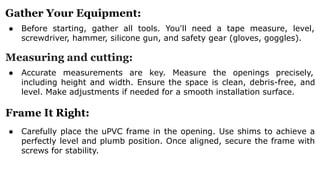 A Complete Guide to Installing UPVC Windows and Doors | PDF