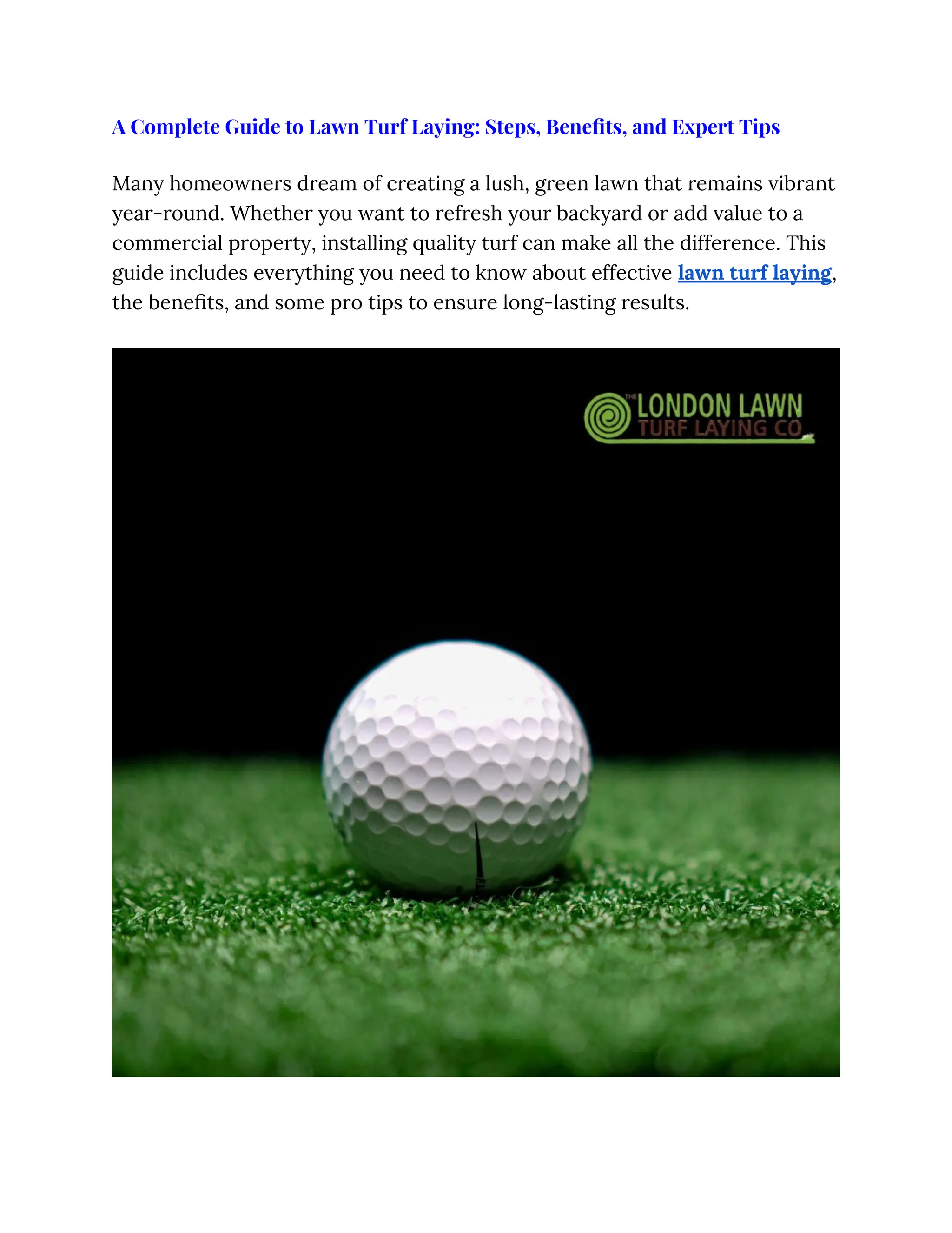 A Complete Guide to Lawn Turf Laying_ Steps, Benefits, and Expert Tips ...