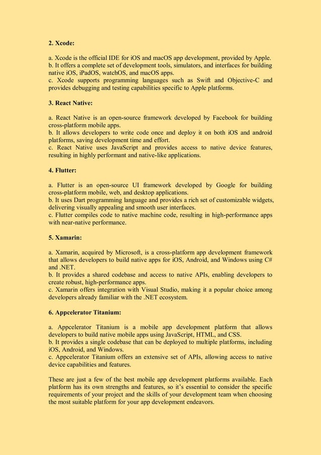 Complete Guide to Mobile App Development | PDF