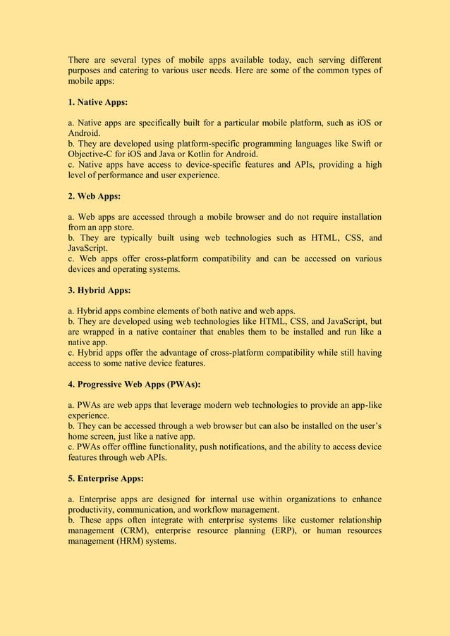 Complete Guide to Mobile App Development | PDF