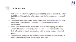 A Complete Guide to Mobile App Development.pptx | Computer Software and ...