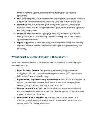 A Complete Guide to Optimizing Network Performance and Uptime with NOC ...