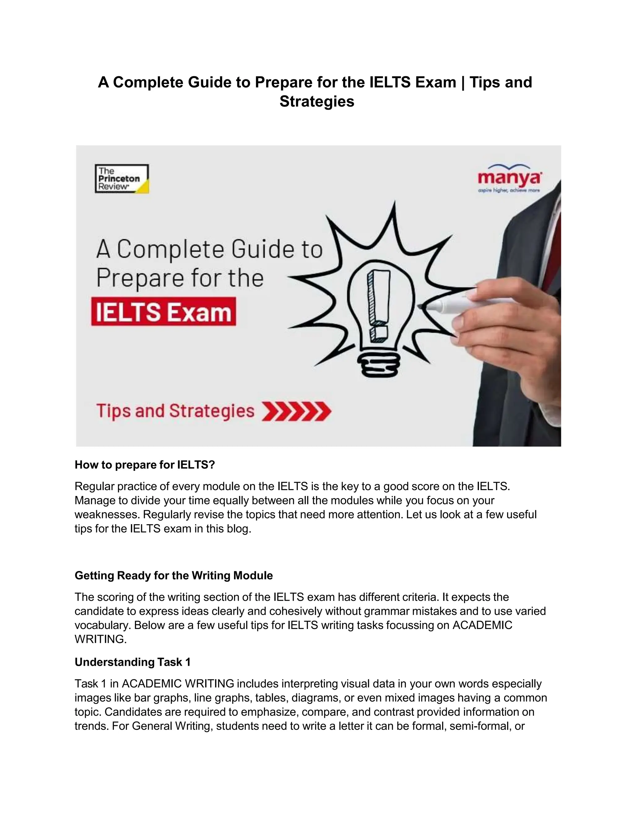 A Complete Guide to Prepare for the IELTS Exam | Tips and Strategies ...