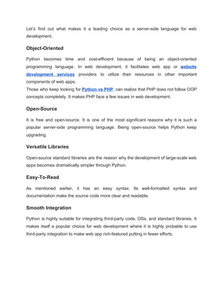 A Complete Guide to Python Web Development | PDF | Web Development ...