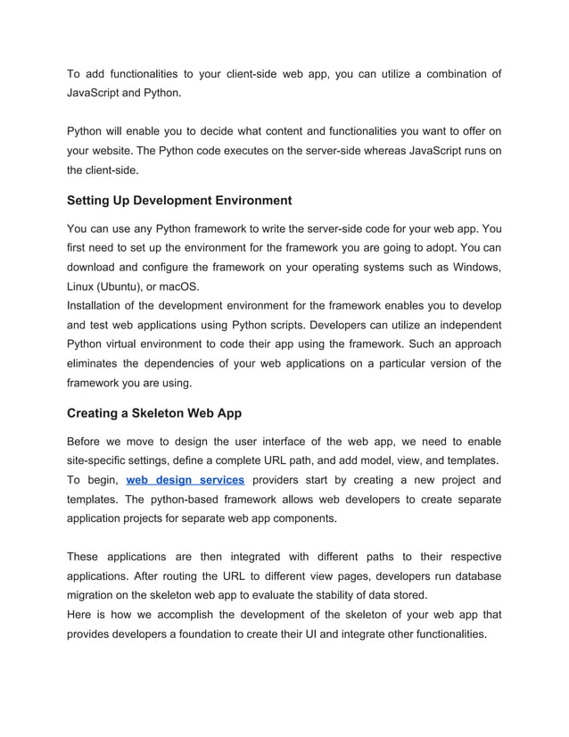 A Complete Guide To Python Web Development Pdf