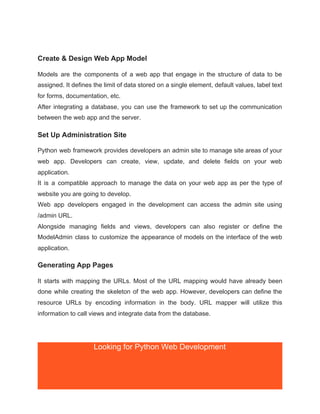 A Complete Guide to Python Web Development | PDF | Web Development | Internet