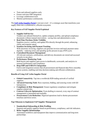 A Complete Guide to SAP Supplier Portal Streamlining Collaboration and Procurement.pdf