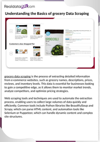 Scraping Grocery Data from Jiomart, BigBasket, Amazon Fresh, Blinkit ...