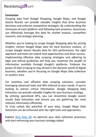Scrape Google Shopping, Google Maps, and Google Search Results Data - A Complete Guide .pdf ...