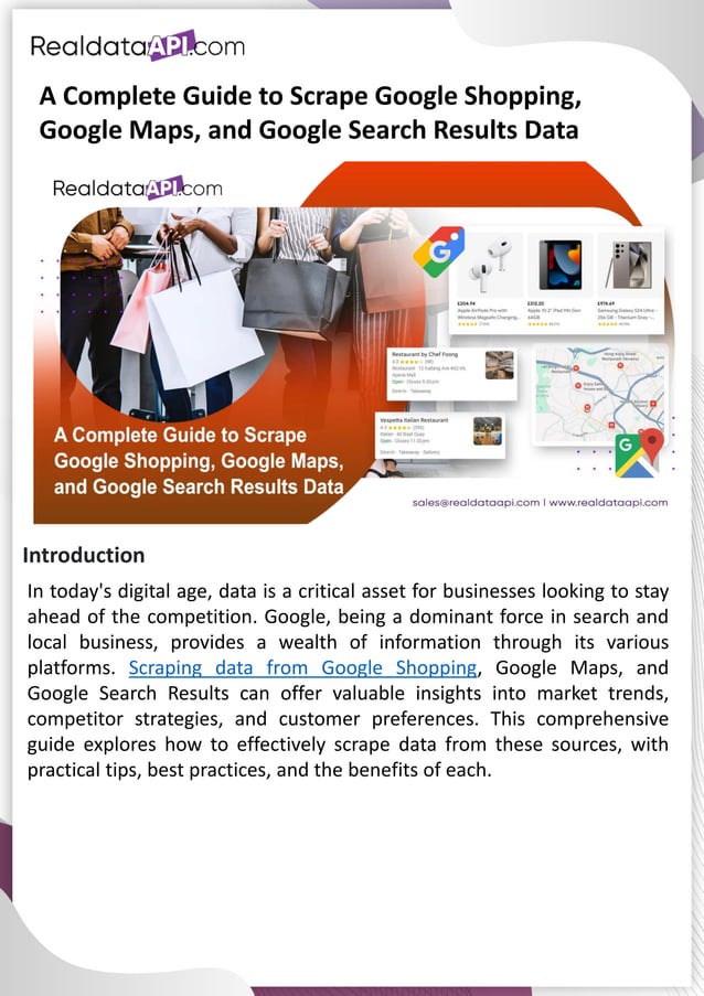 Scrape Google Shopping, Google Maps, and Google Search Results Data - A ...