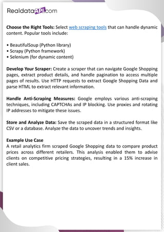 Scrape Google Shopping, Google Maps, and Google Search Results Data - A Complete Guide .pdf ...