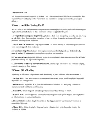 A Complete Guide to the Bill of Lading for Freight and Logistics ...