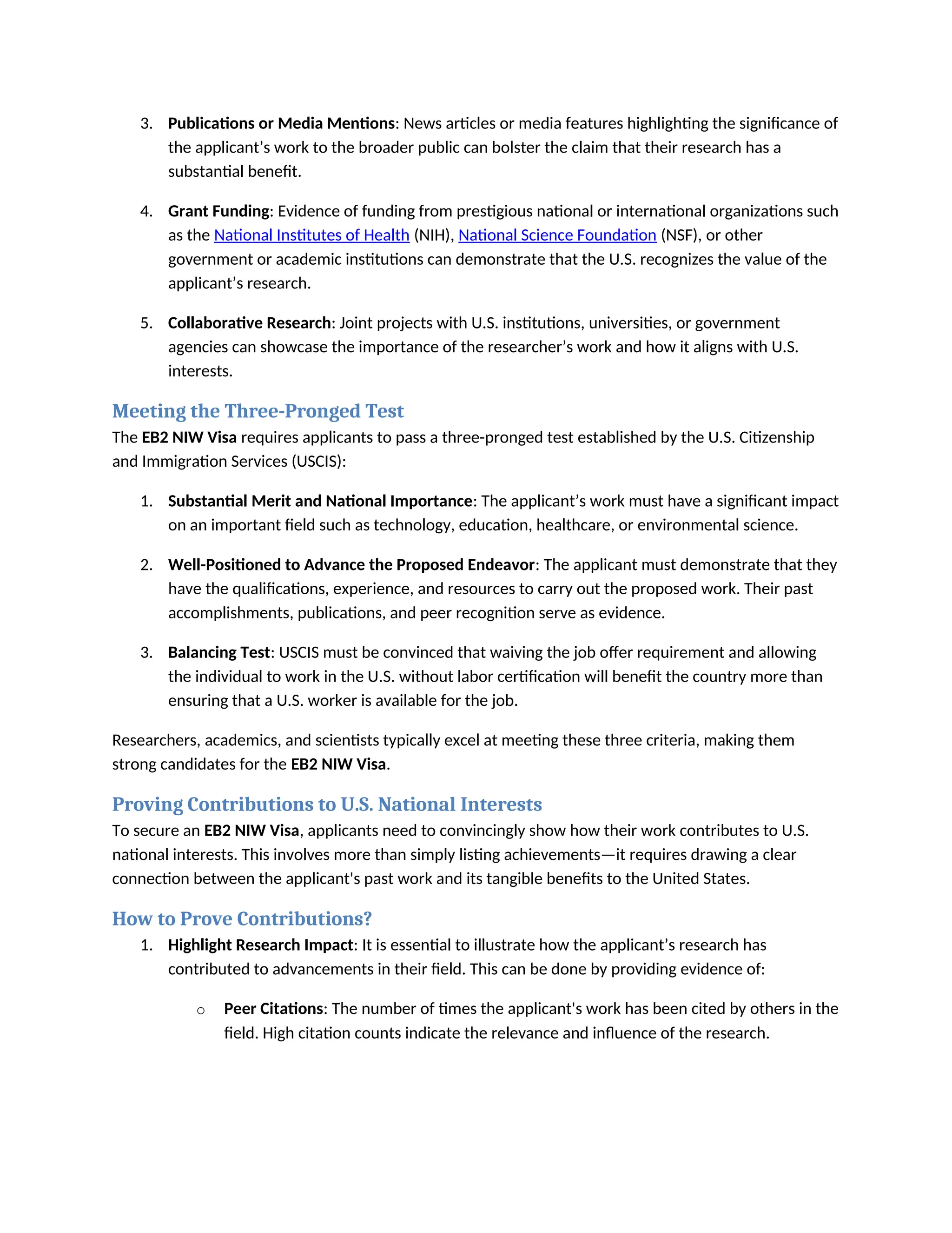 A Complete Guide to the EB2 NIW Visa for Researchers, Academics, and ...