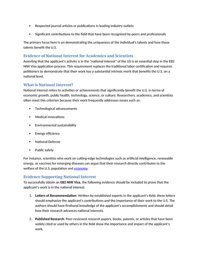 A Complete Guide to the EB2 NIW Visa for Researchers, Academics, and ...