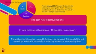 A Complete Guide to the Ielts Listening Test | PPTX
