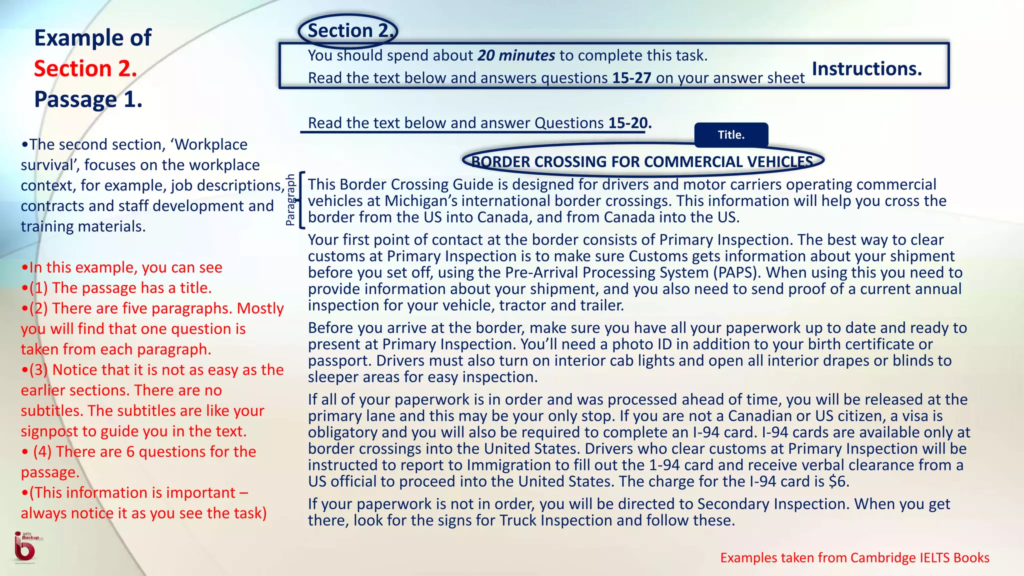 A Complete Guide to the IELTS Reading Test- GT | PPTX