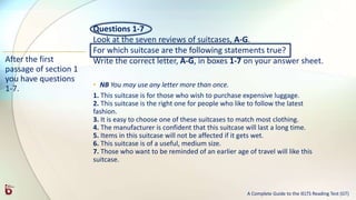 A Complete Guide to the IELTS Reading Test- GT | PPTX