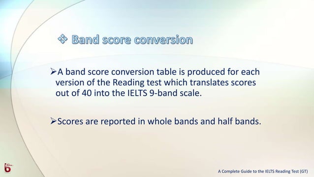 A Complete Guide to the IELTS Reading Test- GT | PPTX | Standardized ...