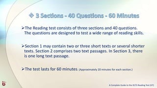A Complete Guide to the IELTS Reading Test- GT | PPTX