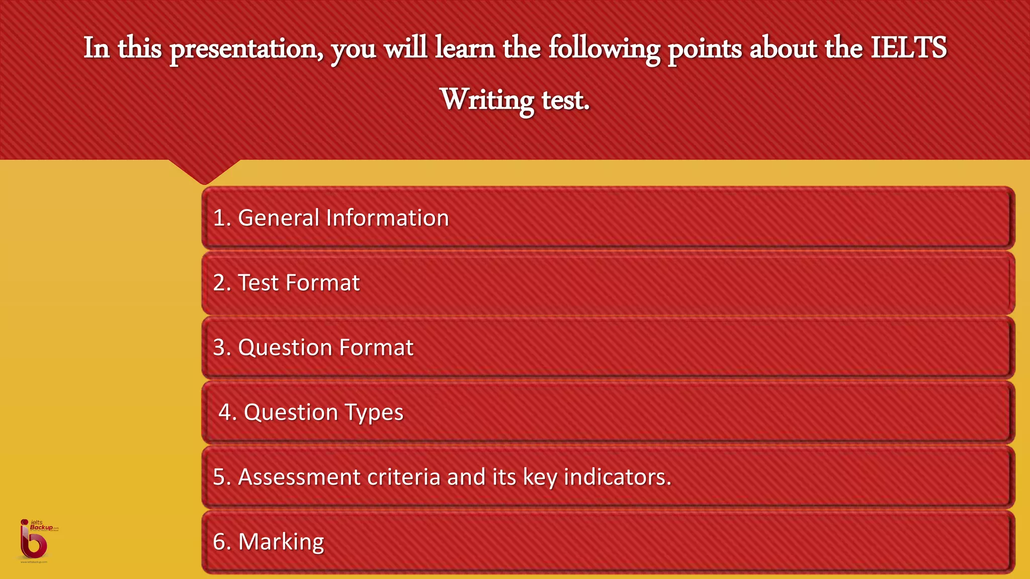 A Complete Guide to the IELTS Writing Test - GT | PPTX | Educational ...