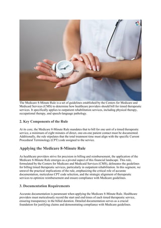 A Complete Guide To The Medicare 8-Minute Rule | PDF | Physical Therapy | Wellness