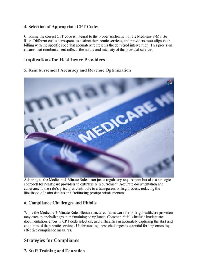 A Complete Guide To The Medicare 8-Minute Rule | PDF | Physical Therapy ...