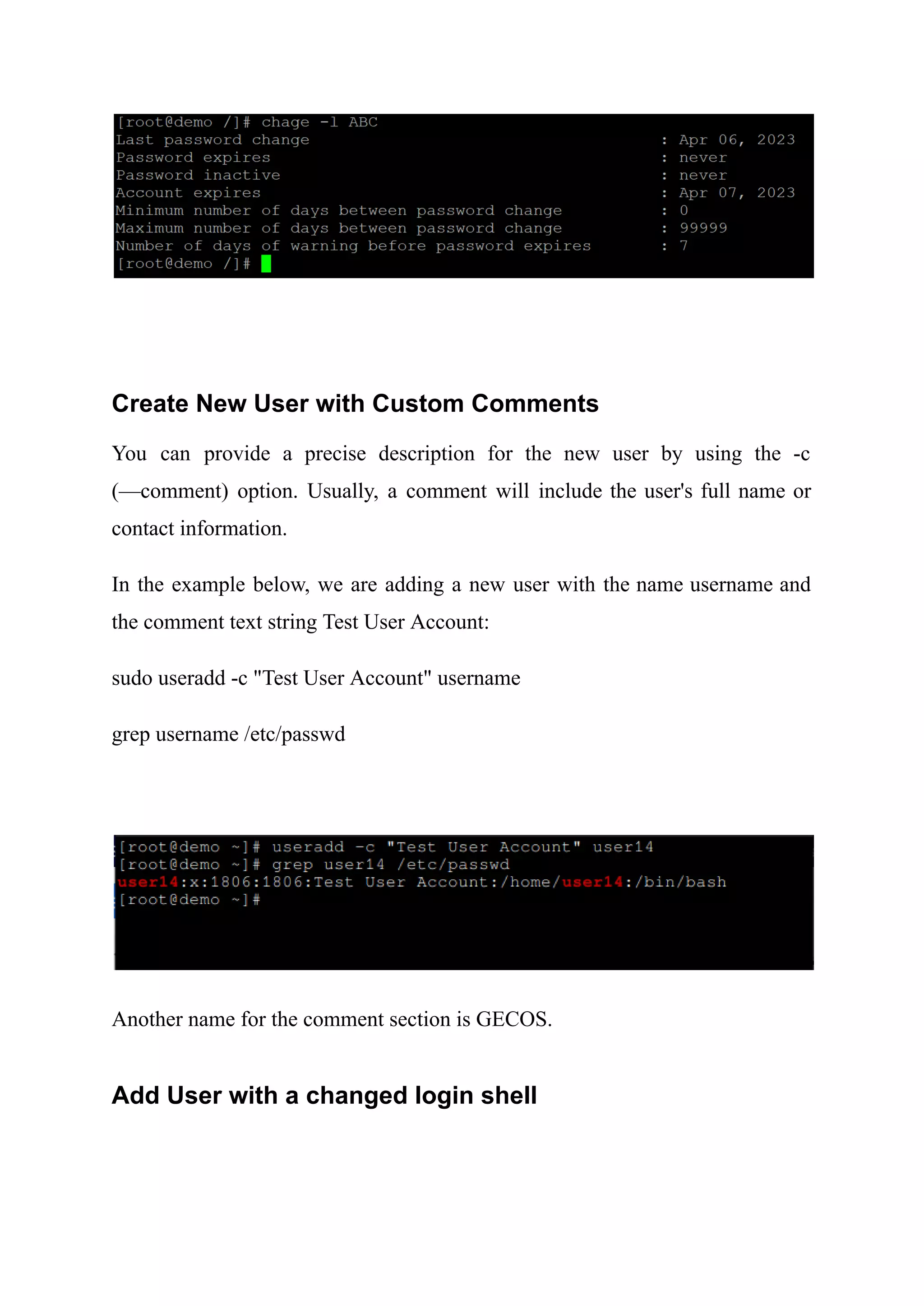 A Complete Guide To “useradd” Command In Linux With Examples Hostbillo Pdf