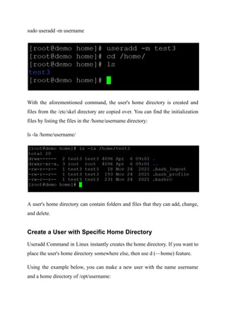 A Complete Guide to “useradd” Command in Linux with Examples _ Hostbillo | PDF