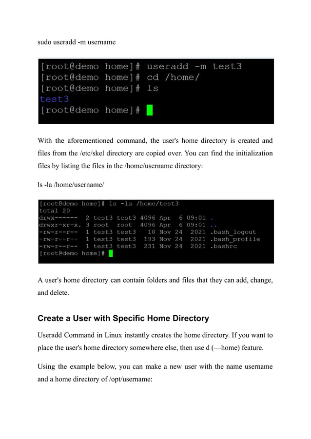 A Complete Guide to “useradd” Command in Linux with Examples _ Hostbillo | PDF