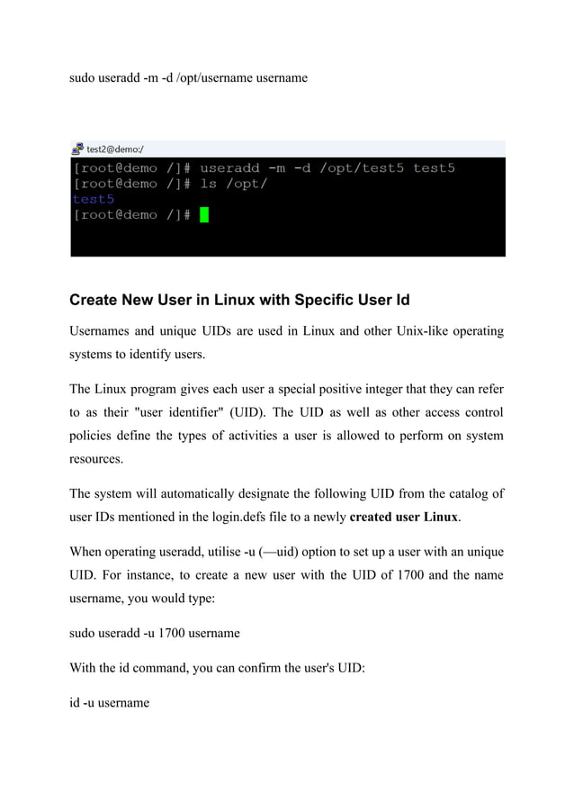 A Complete Guide to “useradd” Command in Linux with Examples _ Hostbillo | PDF