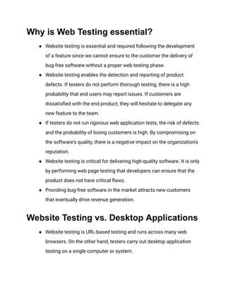 A Complete Guide to Web App Testing.pdf file | PDF