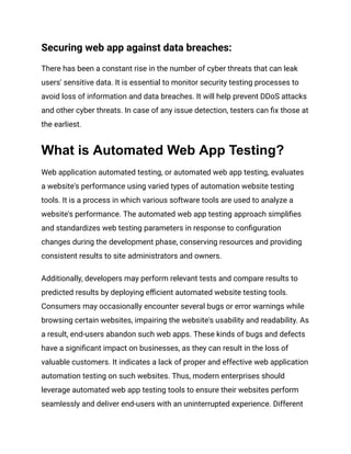 A Complete Guide to Web App Testing.pdf file | PDF