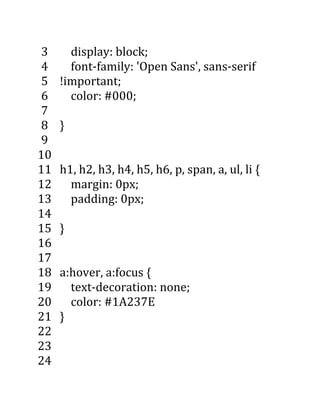 A complete html and css guidelines for beginners | PDF