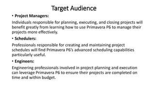 A Complete Introduction to Primavera P6 Course.pdf | Computer Software ...