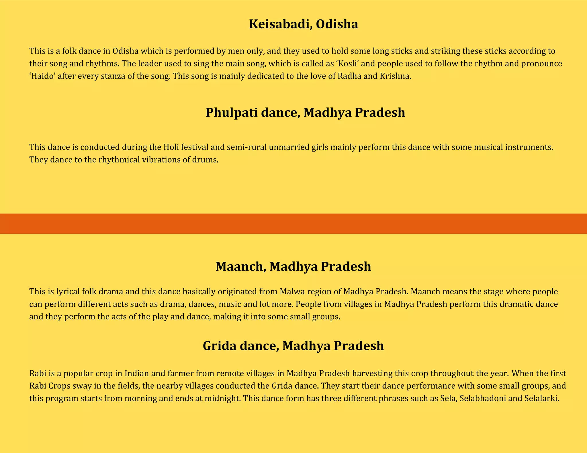 A complete list of folk and tribal dance in india | PDF