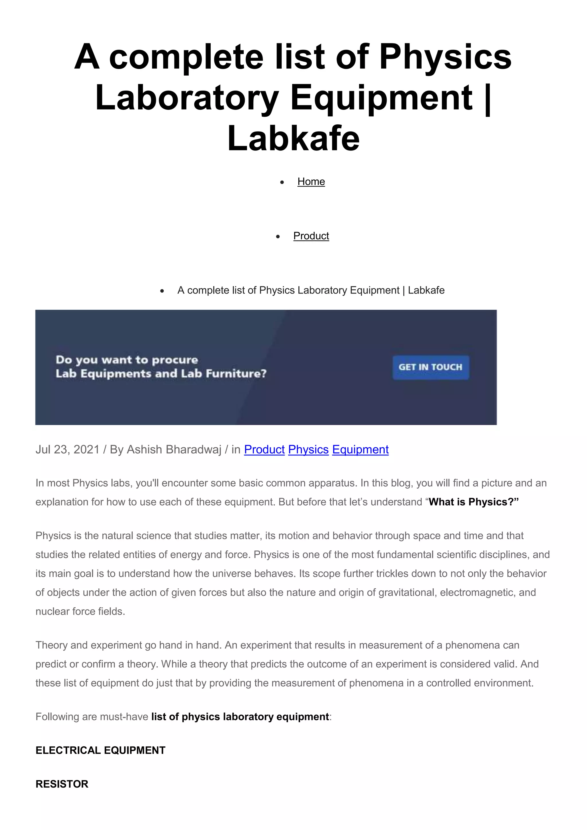 A complete list of Physics Laboratory Equipment.docx