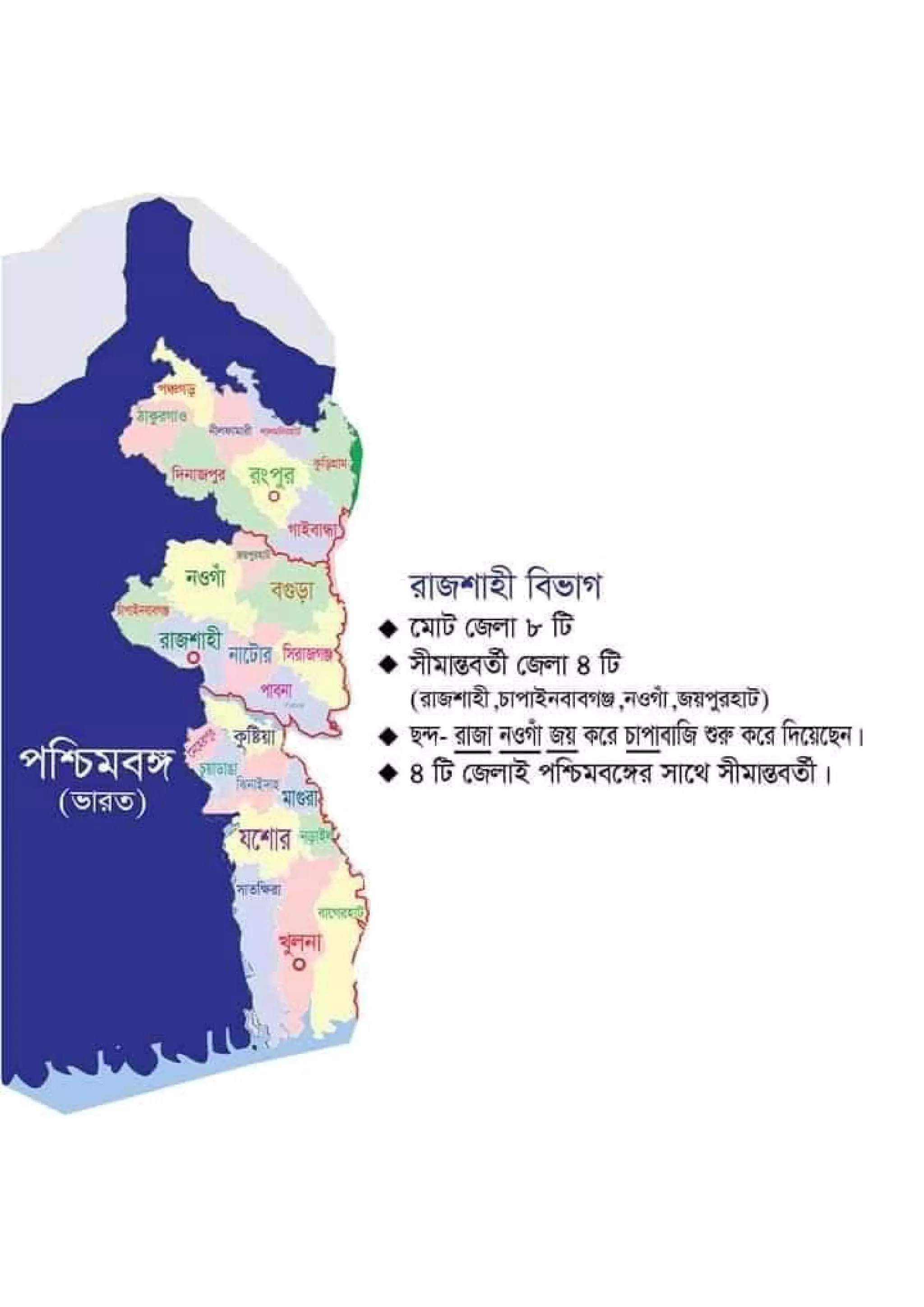 A complete map of the 64 districts and boundaries of bangladesh | PDF