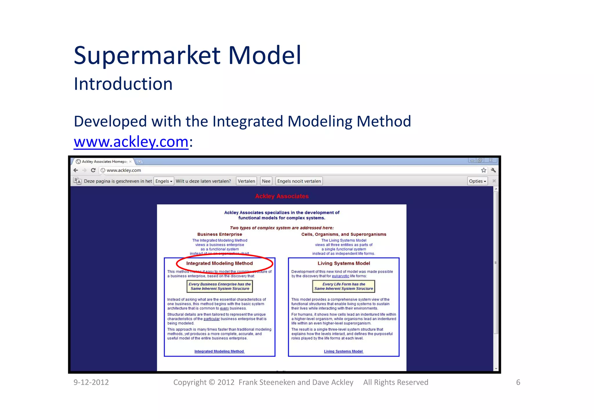 A Complete Model Of The Supermarket Business - Presentation | PDF