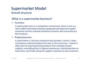 A Complete Model Of The Supermarket Business - Presentation | PDF