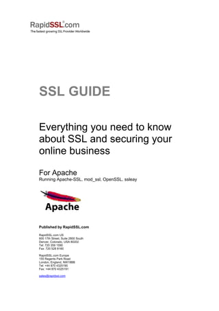 A Complete RapidSSL Guide on Securing Online Business with SSL ...
