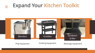 The Ultimate Restaurant Equipment Guide : Your Kitchen Checklist | PPTX