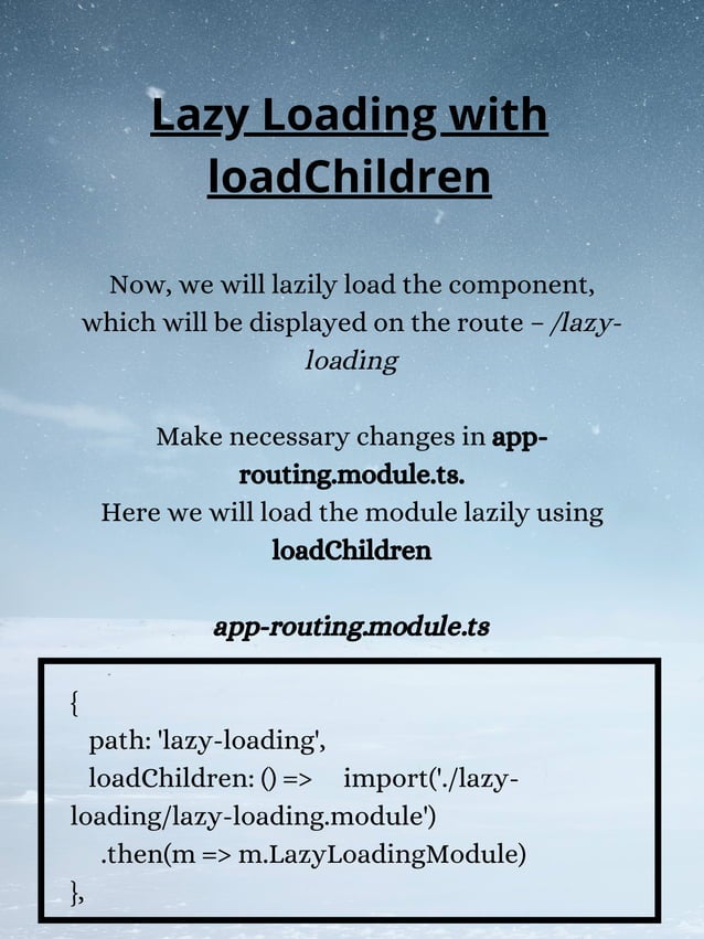 Step by Step Guide on Lazy Loading in Angular 11 | PDF