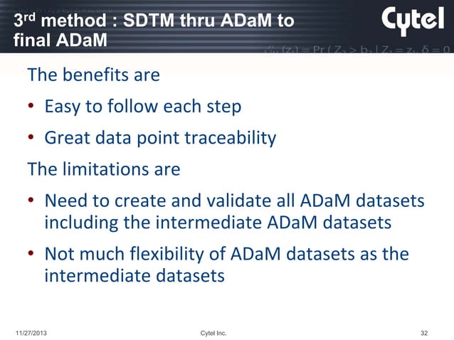 A complex ADaM dataset - three different ways to create one | PPT