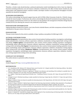 A complex garment assembly line balancing using | PDF