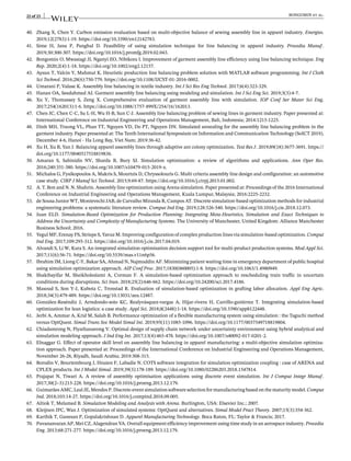 A complex garment assembly line balancing using | PDF