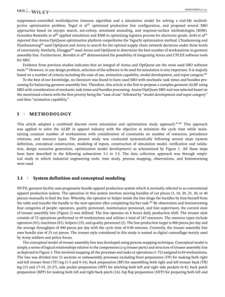 A complex garment assembly line balancing using | PDF
